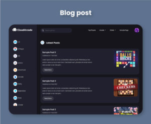 Arcade One Theme – CloudArcade