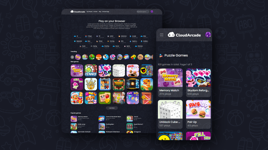 Arcade Two Theme – CloudArcade